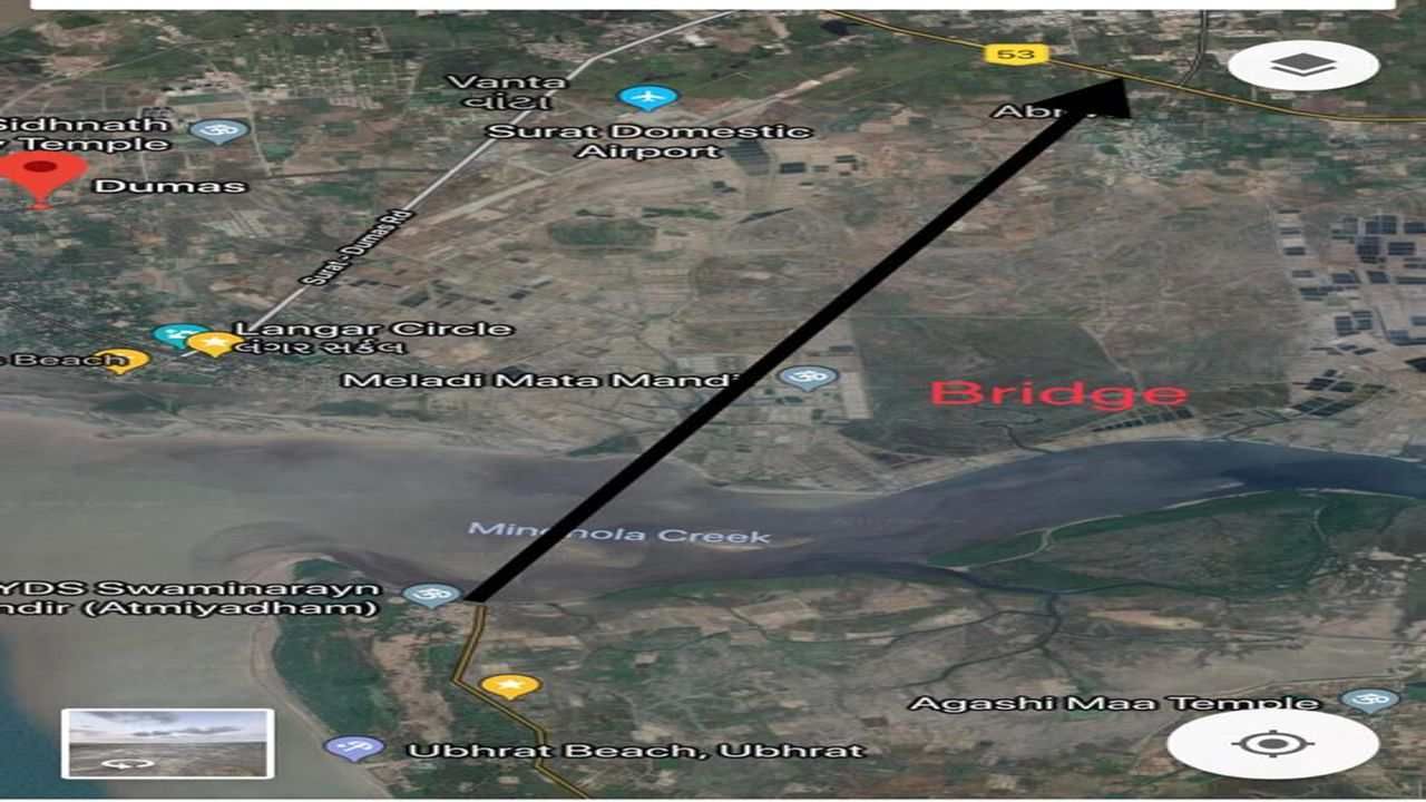 Surat: આભવાથી ઉભરાટને જોડતા મીંઢોળા નદી પર હાઈલેવલ બ્રીજનું પણ આયોજન, બીજા 9 બ્રિજ માટે સર્વે ...