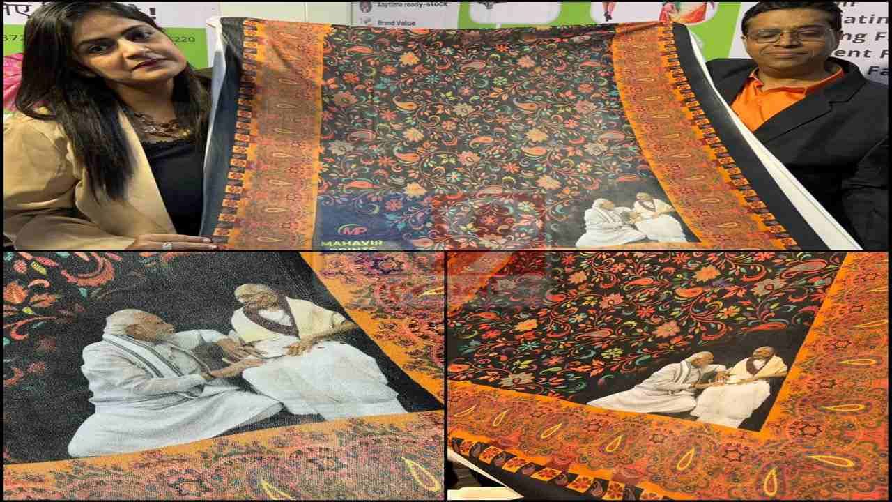 Surat : સુરતની એક મહિલાએ બનાવી પીએમ મોદી અને તેમની માતાનો ફોટો દર્શાવતી ...