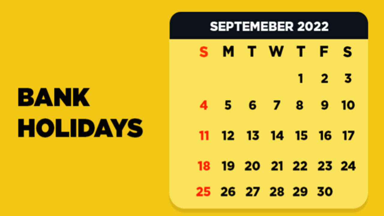 Bank Holidays in September 2022 : ચાલુ મહિનામાં 13 દિવસ બેંક બંધ રહશે ...