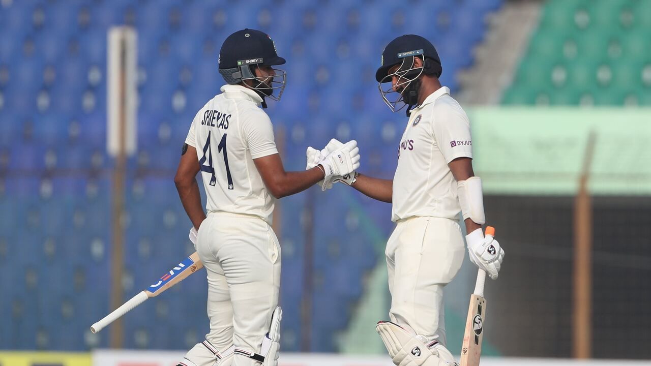 IND vs BAN Day 1 Report: મુશ્કેલ શરુઆત બાદ પુજારા અને અય્યરે ભારતની ... IND vs BAN Day 1 Report: મુશ્કેલ શરુઆત બાદ પુજારા અને અય્યરે ભારતની ...