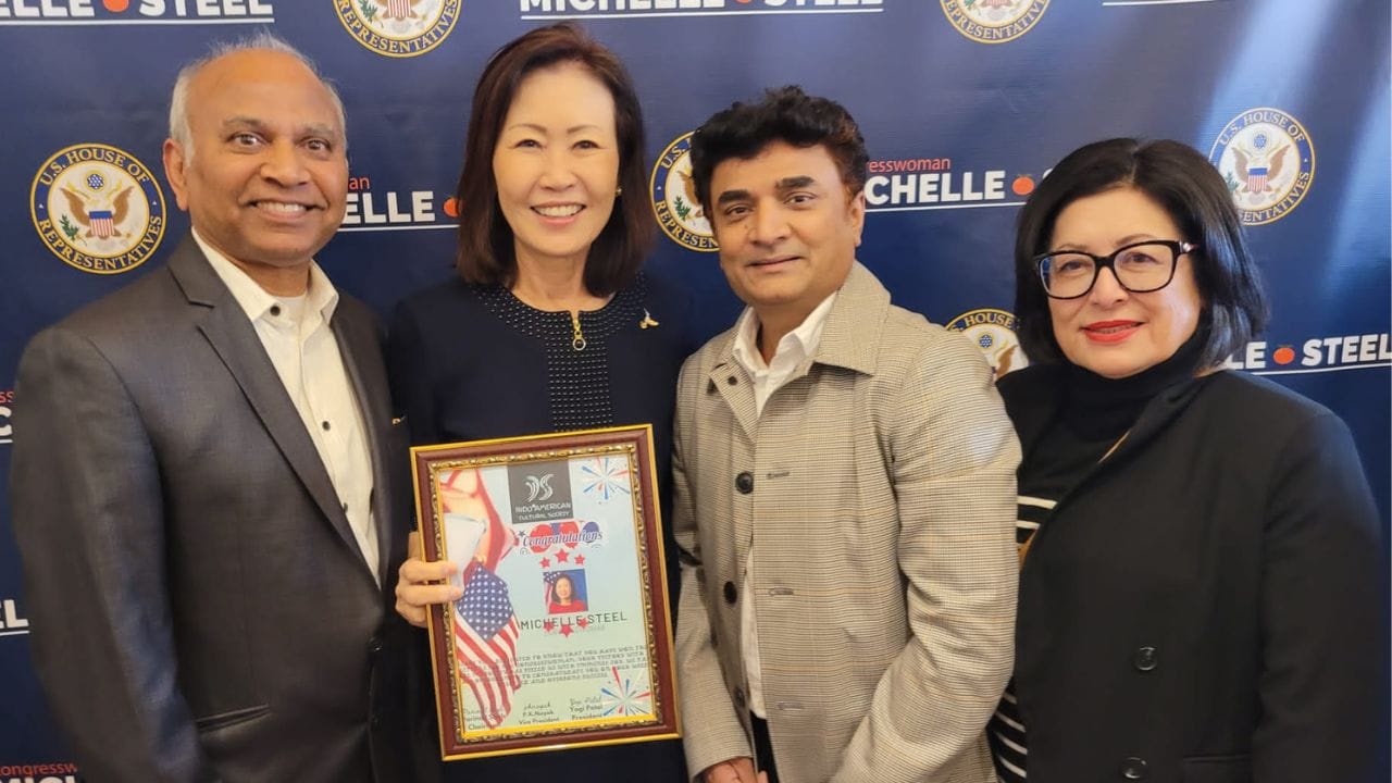 ઈન્ડો અમેરિકન કલ્ચર સોસાયટીએ ઓરેન્જ કાઉન્ટીના સેનેટર Michelle steelનું ...