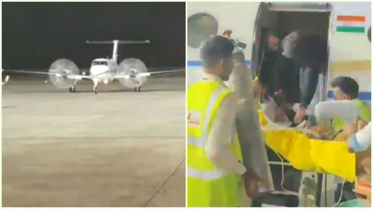 Surat : ભાવનગરના બ્રેઈન સ્ટ્રોકના દર્દીને 58 મિનિટમાં હવાઈ માર્ગે સુરત ...