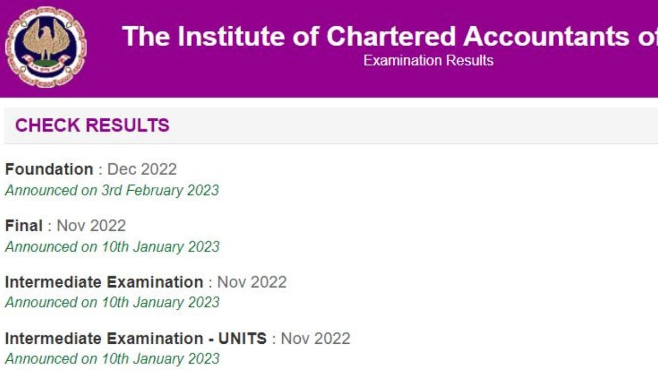 CA Result : CA ફાઉન્ડેશનનું રિઝલ્ટ જાહેર, આ રહી icai.org સીધી ડાઉનલોડ ...