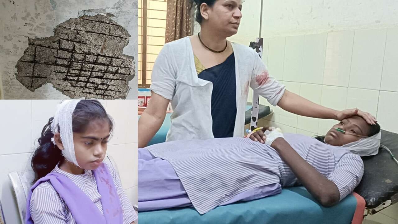 Gujarat Video : નેત્રંગમાં જર્જરીત શાળાનો સ્લેબ તૂટી પડતા 8 ...