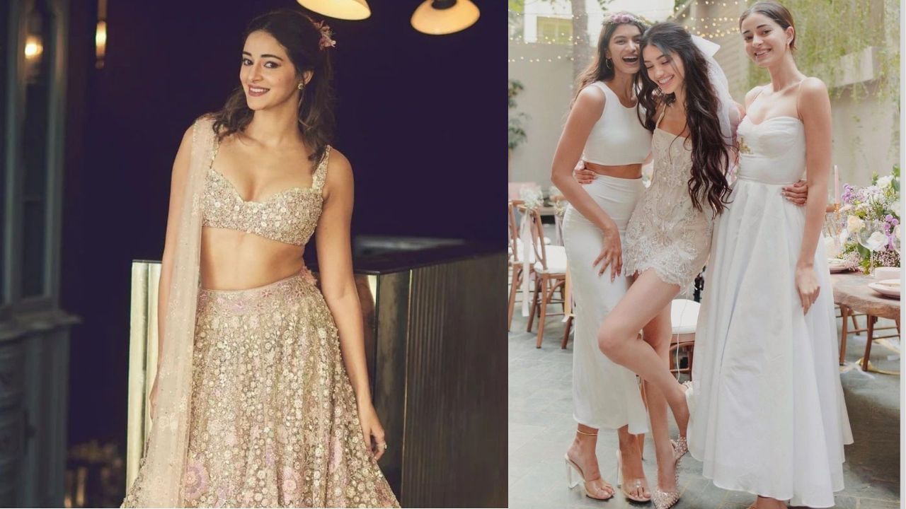 Photos બહેન અલાનાના લગ્નમાં અનન્યા પાંડેનો સાડીનો લુક થયો વાયરલ કહ્યું છોકરીવાળા તૈયાર છે
