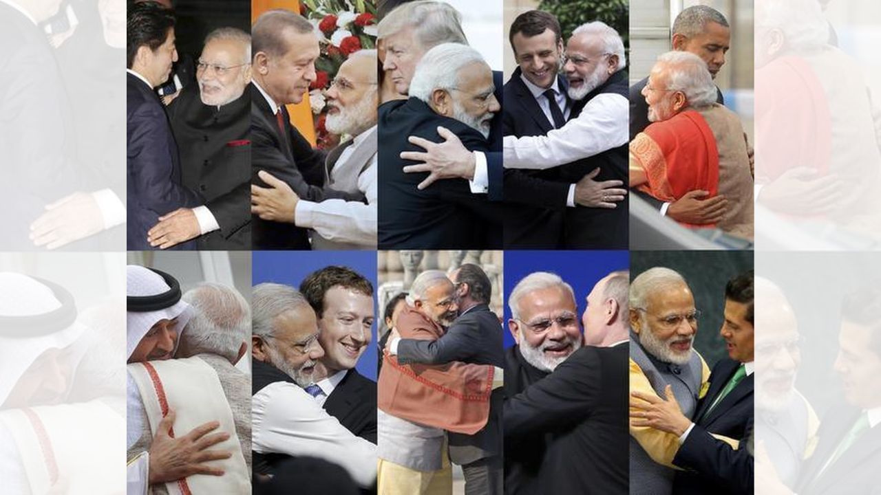 The Modi Hug: 'મોદી સ્ટાઇલ' વિશ્વ નેતાઓ લાગ્યા પીએમ મોદીના ગળે, જુઓ ...