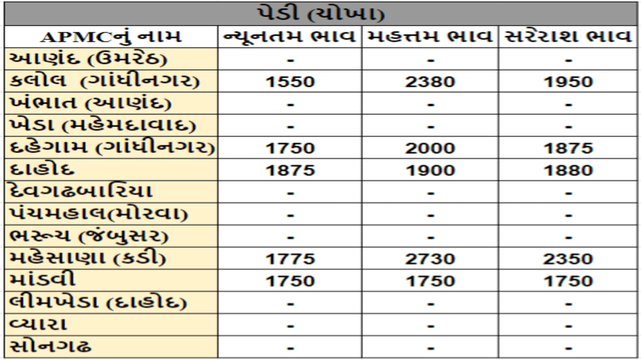 Mandi : ચોટીલાની APMCમાં કપાસના મહત્તમ ભાવ રૂપિયા 8200 રહ્યા, જાણો જુદા-જુદા પાકના ભાવ, જુઓ ...