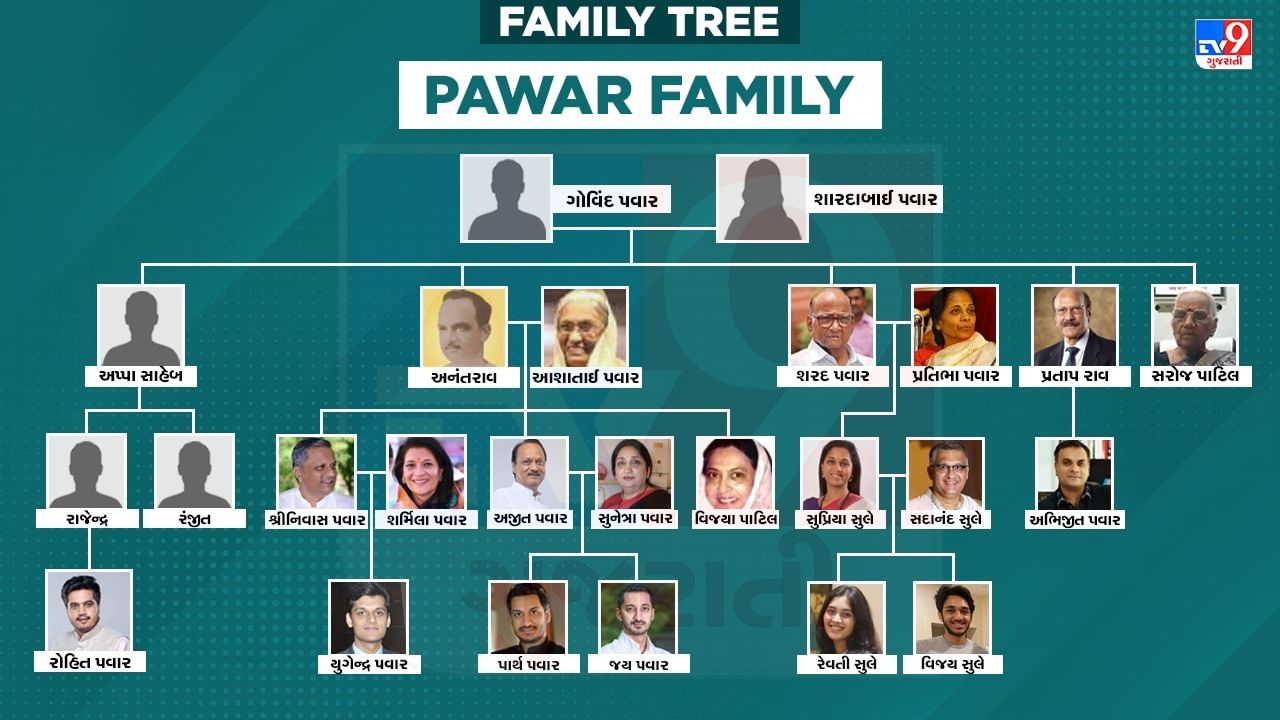Ajit Pawar Family Tree : બે પુત્રો અને ઉદ્યોગપતિ મોટા ભાઈ પત્ની પણ ...