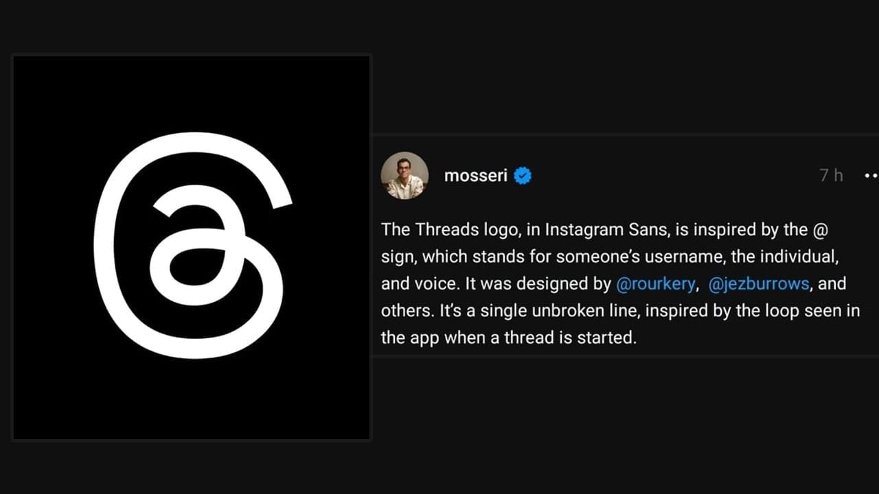 Threads Logo: હવે તમારી મુંઝવણ થઈ ગઈ દુર, ઈન્સ્ટાગ્રામના હેડે જણાવ્યું ...
