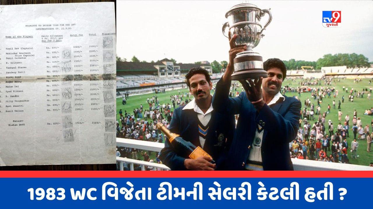 બસ આટલી જ સેલરી મેળવીને ભારતીય ક્રિકેટરોએ જીતાડ્યો 1983 WC, ભારતીય ...