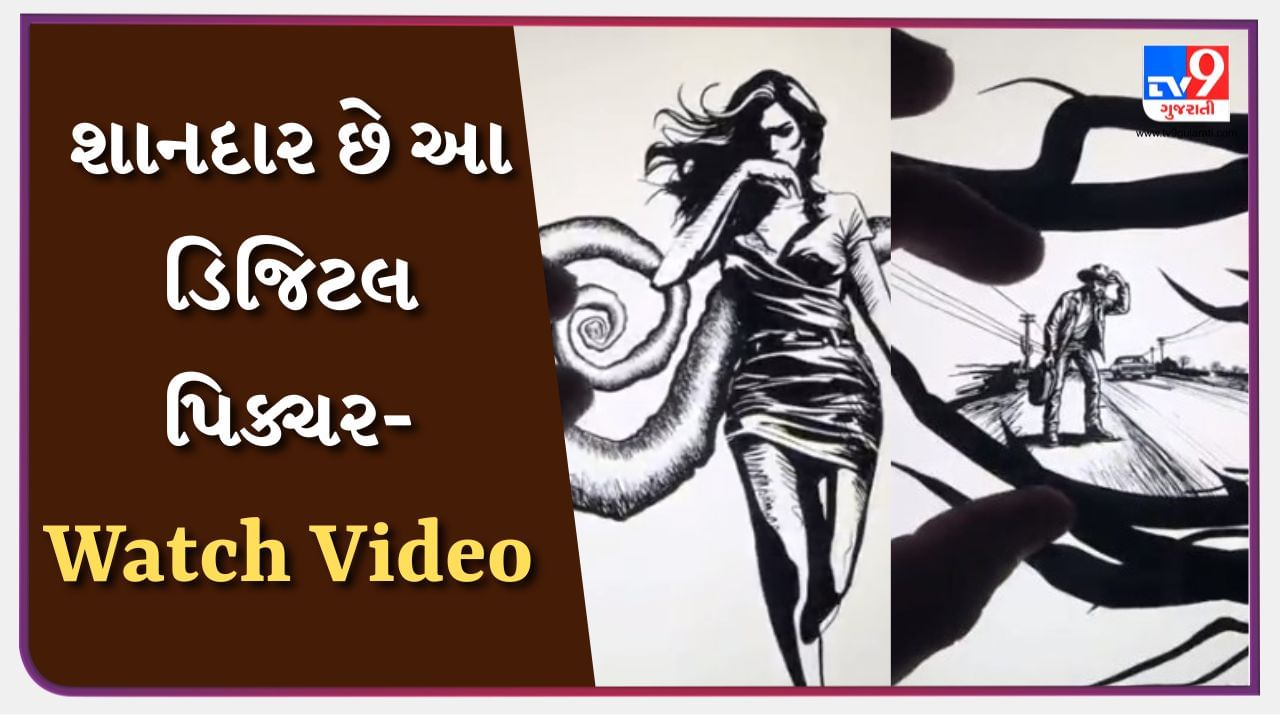 Digital Art Video : શાનદાર છે આ ડિજિટલ પિક્ચર, ફોટોમાં છુપાયેલી છે અલગ ...