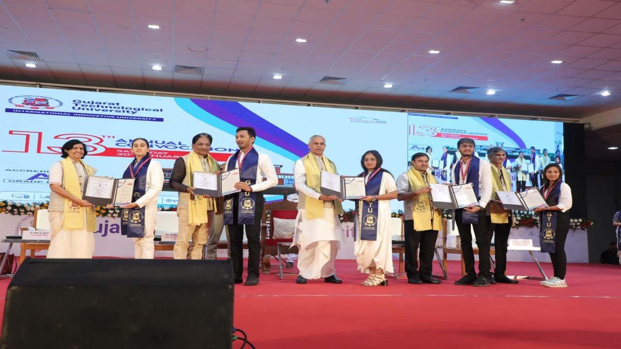 ગુજરાત ટેકનોલોજીકલ યુનિવર્સિટીનો યોજાયો 13મો દીક્ષાંત સમારોહ, કુલ ...