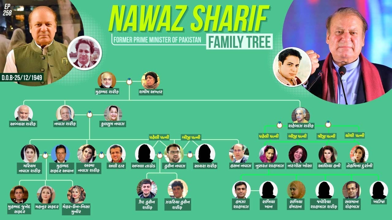 નવાઝ શરીફનો પરિવાર એટલો લાંબો કે અડધું પાકિસ્તાન તેના પરિવારમાં જ આવી ...