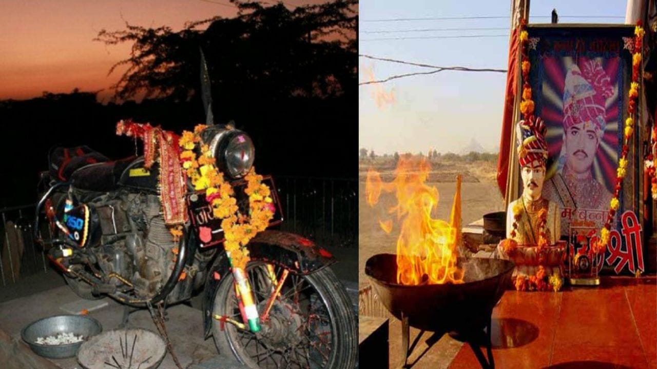 Bullet Baba : ગુજરાતના આ પાડોશી રાજ્યમાં આવેલું છે Bullet મંદિર, લોકો ...