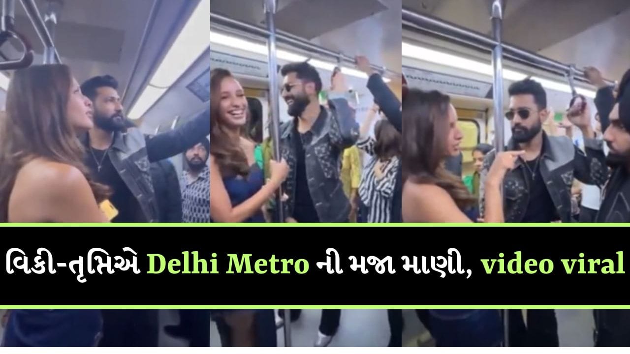 Viral Video : વિકી કૌશલ તૃપ્તિ ડિમરી સાથે જોવા મળ્યો દિલ્હી મેટ્રોમાં, Video Viral - Gujarati ...