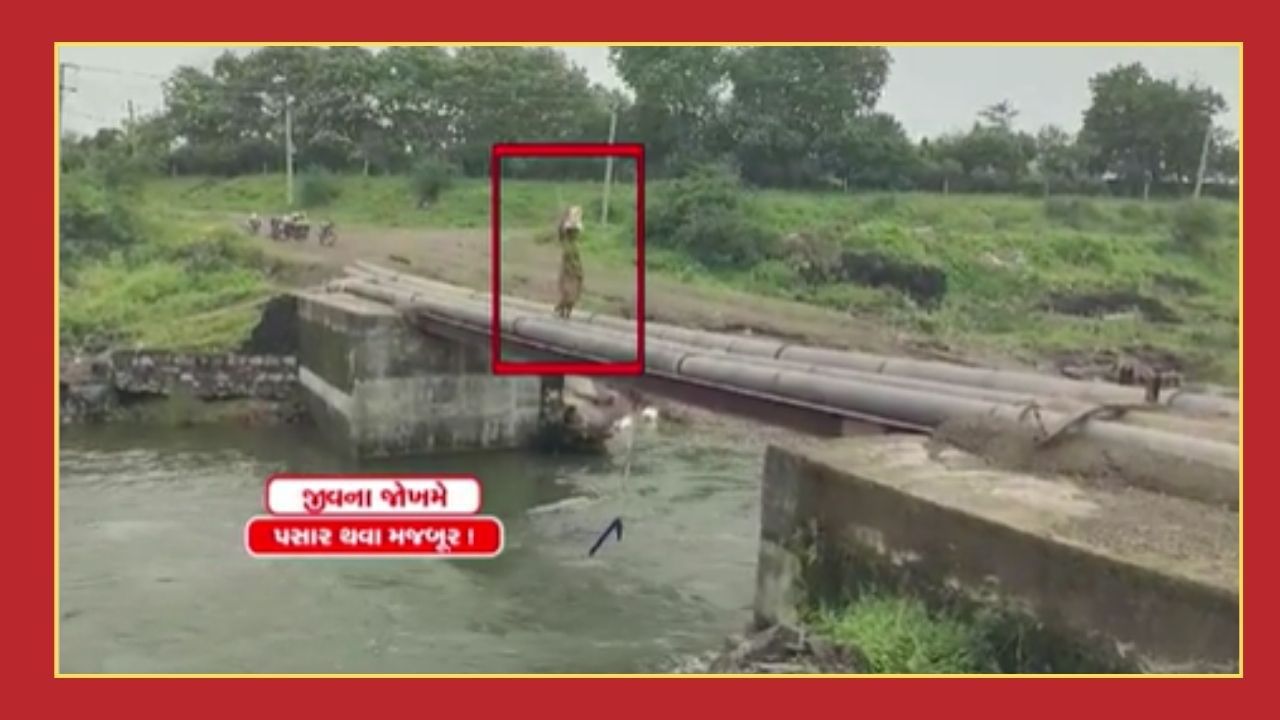 Dwarka News : કલ્યાણ બાગથી ઘી ડેમ તરફ જવાના રસ્તાના દ્રશ્યો આવ્યા સામે ...