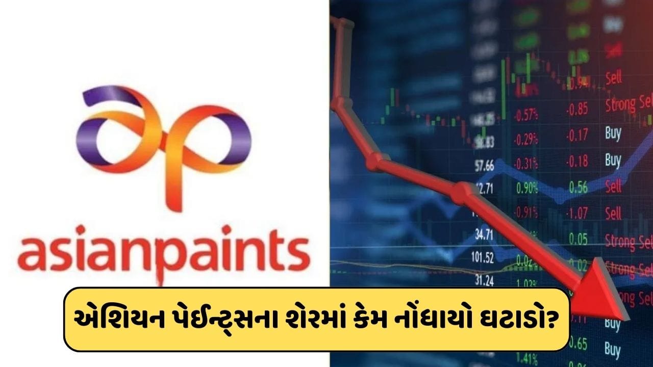 Asian Paints Share Price: એશિયન પેઈન્ટ્સનો શેર 9% ઘટ્યો, જાણો કારણ ...