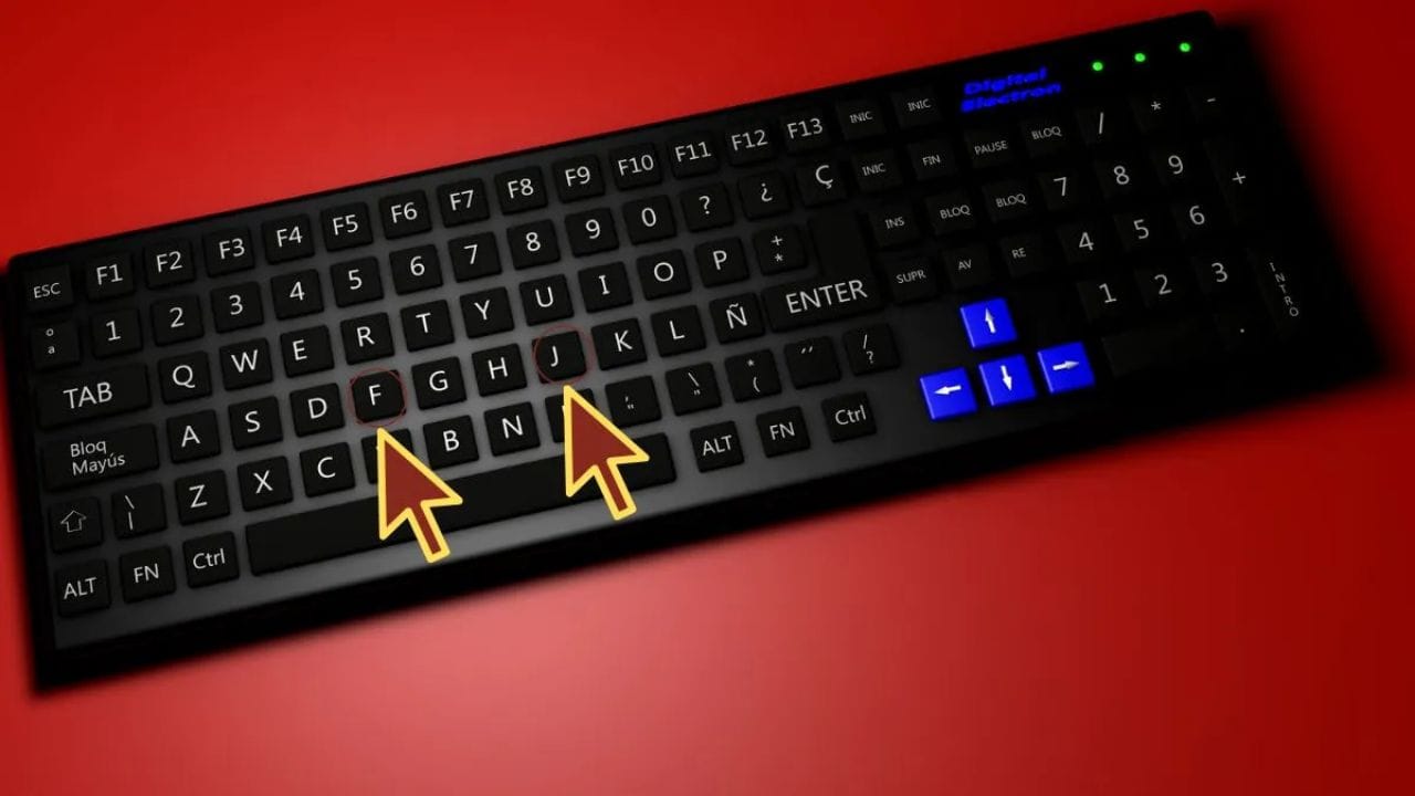 કીબોર્ડની F અને J કી પર આડી લાઈન કેમ હોય છે? જાણો કારણ અને ઉપયોગ ...