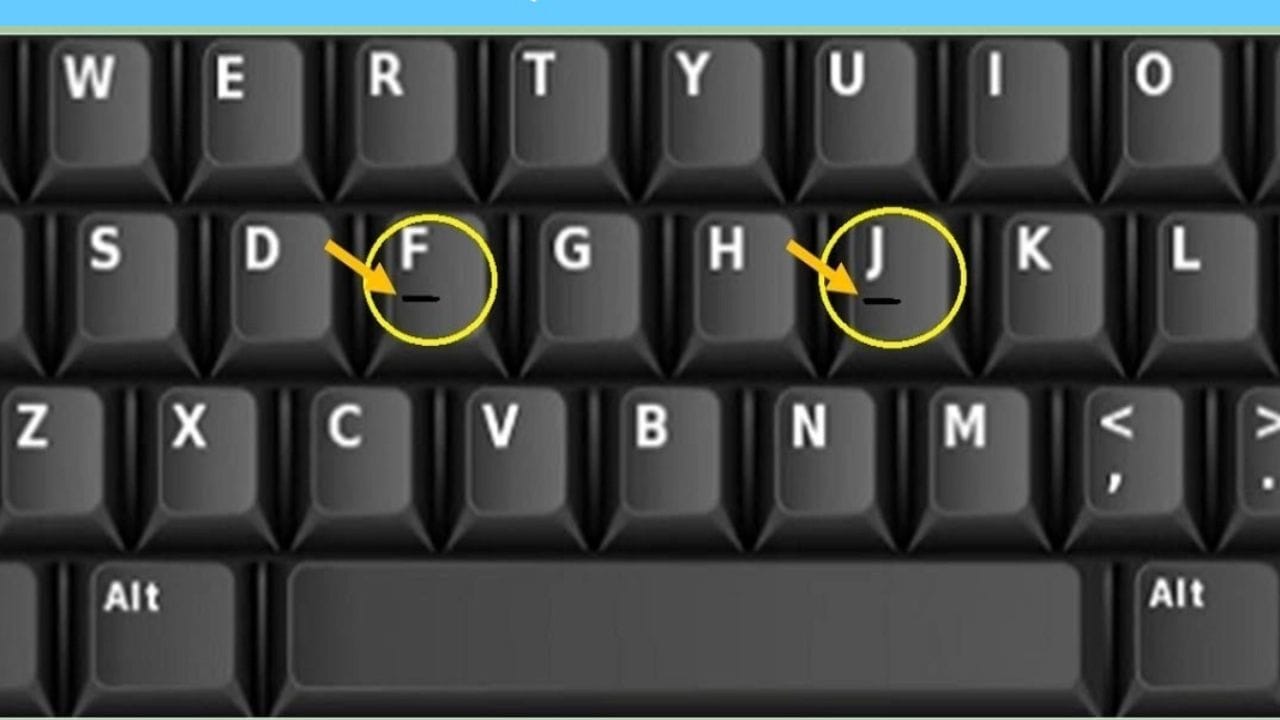 કીબોર્ડની F અને J કી પર આડી લાઈન કેમ હોય છે? જાણો કારણ અને ઉપયોગ ...