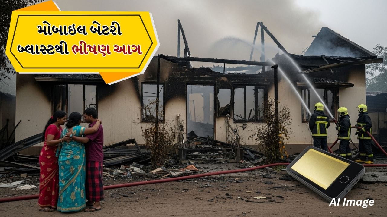Breaking News: લીંબડીમાં મોબાઇલ બેટરી બ્લાસ્ટથી ભીષણ આગ, દંપતીનું કરુણ ...