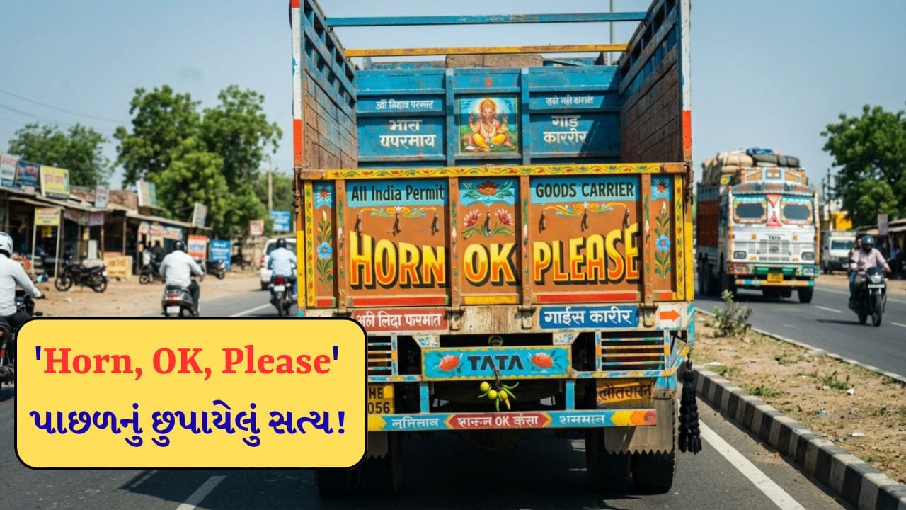 ટ્રકની પાછળ 'Horn, OK, Please' કેમ લખાય છે? આ રહસ્ય જાણીને ચોંકી જશો ...